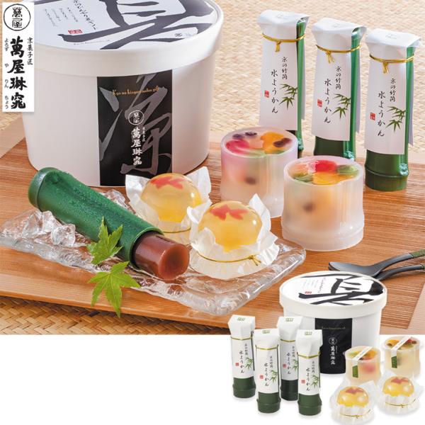 ●商品内容竹筒水ようかん６５ｇ×４、短竹みつ豆ゼリー８５ｇ×２、金魚ゼリー（甘夏）５５ｇ×２●割引情報（表示価格は税抜）【ネット割】カタログ掲載価格（黒字）3,700円　⇒　販売価格3,330円【10％引】●承り期間：7月30日15：00ま...
