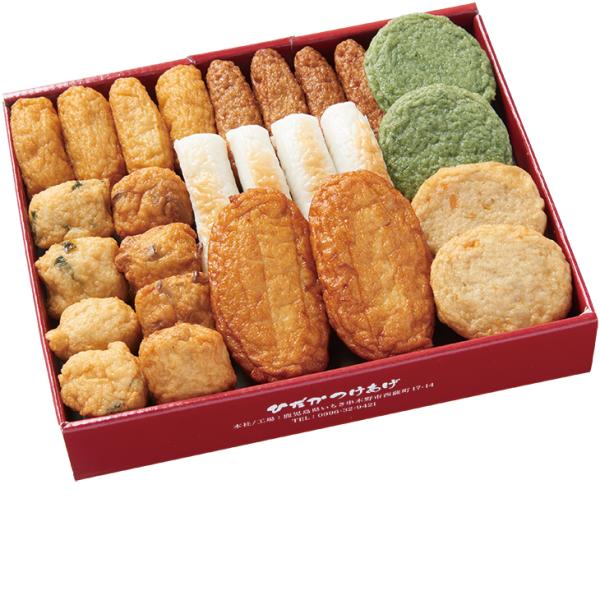 ●商品内容とうふ入りさつま揚げ２枚、えそ棒天４本、いわし棒天４本、人参ごぼう天２枚、いかにら天４個、きのこ天４個、ちぎり蒲鉾４個、よもぎ天２枚　>●賞味期限：冷蔵にて7日　●割引情報（表示価格は税抜）【ネット割】カタログ掲載価格（黒字...