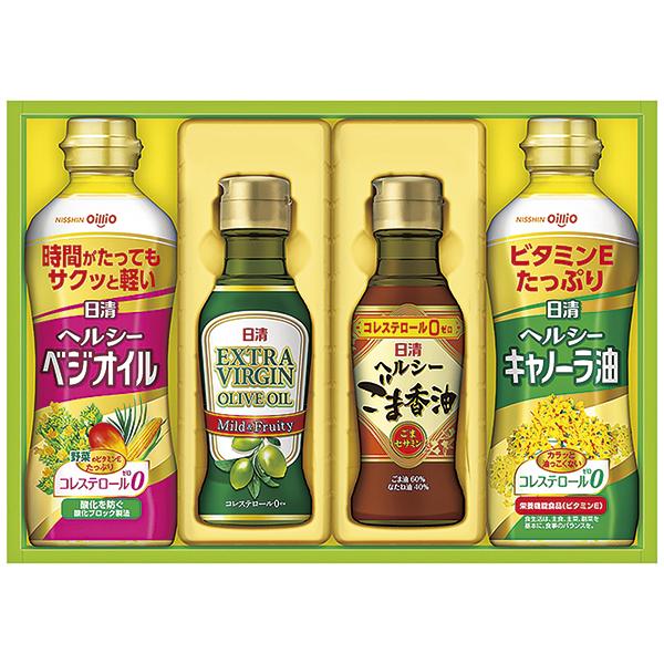 ■商品詳細内容量：日清ヘルシーベジオイル・日清ヘルシーキャノーラ油 各350g、日清EXVオリーブオイル・日清ヘルシーごま香油 各145g温度帯：常温便でお届けいたします。商品重量:1.6kg商品記号:032‐OV‐20■お届け時期について...