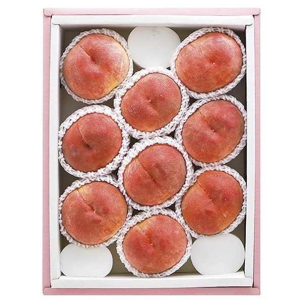 ■説明日本一の桃の生産量を誇る山梨県から。まろやかな甘さ、絶妙な歯ざわりの新鮮な美味しさをお届けします。※ご注文を承り次第お届け先様にお客様のご依頼をはがきにてお知らせいたします。■商品詳細内容量：大玉8〜10個入・約3kg温度帯：常温便で...