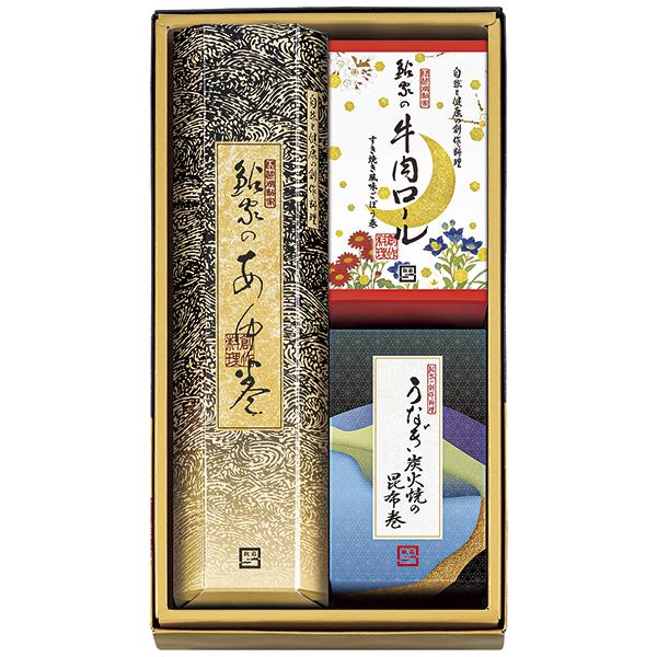 ■商品詳細内容量：あゆ巻190g、牛肉ロールすき焼き風味ごぼう巻85g、うなぎ炭火焼の昆布巻85g温度帯：常温便でお届けいたします。特定原材料：小麦　　　　　　　　　　　　　　　　　　商品重量:0.5kg商品記号:118‐FS‐40■お届け...