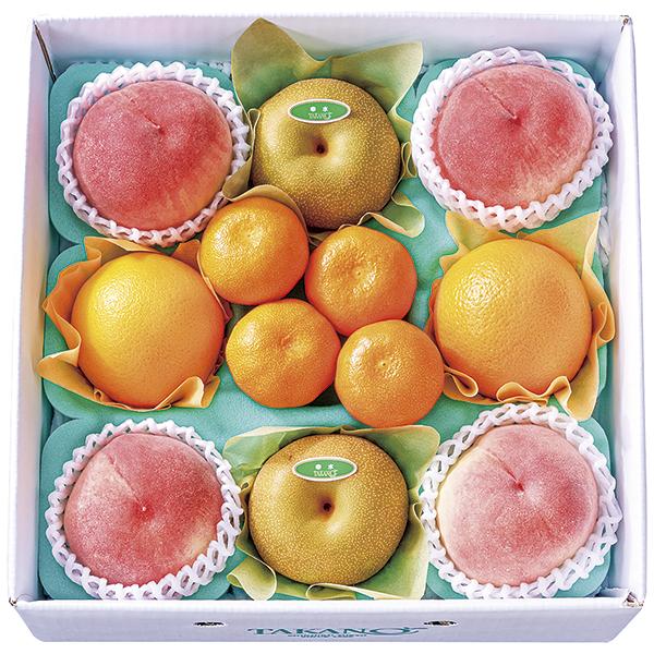 ■商品詳細内容量：桃（山梨県または長野県産）・温室栽培みかん（愛知県または佐賀県産） 各4、幸水（佐賀県・千葉県・埼玉県・福岡県・茨城県または栃木県産）・オレンジ（アメリカ・オーストラリア・南アフリカ産） 各2賞味期限：常温で3日温度帯：冷...