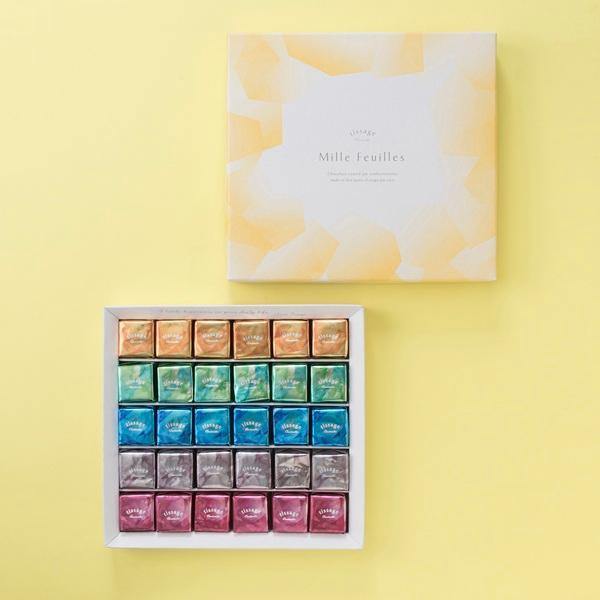 ■説明バニラ・キャラメル・ヘーゼルナッツ・アールグレイ・ストロベリー、定番の５種類の味が入ったミルフィーユ詰合わせ。■商品詳細内容量：30個（バニラ・キャラメル・アールグレイ・ヘーゼルナッツ・ストロベリー各6個）賞味期限：製造から90日温度...