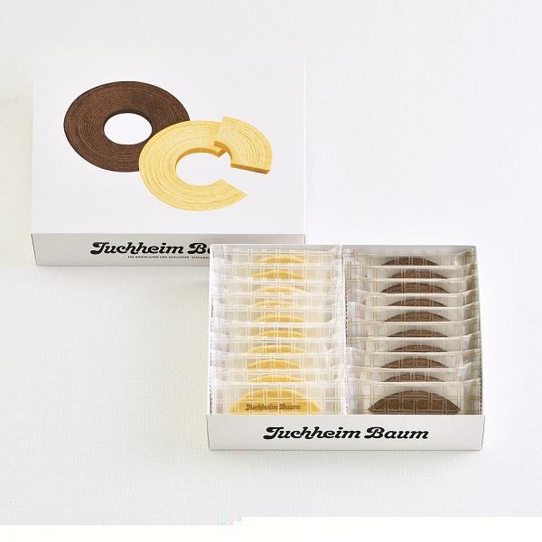 ■説明ユーハイムの看板商品「バウムクーヘン」を手軽に楽しめる大きさに切り分けました。　■商品詳細内容量：プレーン10個　チョコレート10個賞味期限：製造日より60日温度帯：常温便でお届けいたします。特定原材料：小麦、卵、乳保存方法:高温多湿...