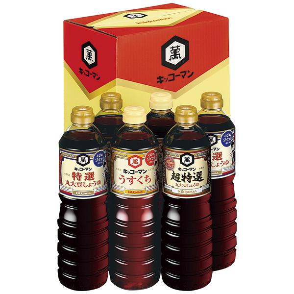 ■商品詳細内容量：特選丸大豆しょうゆ×3・超特選丸大豆しょうゆ・うすくちしょうゆ×2 各1L温度帯：常温便でお届けいたします。特定原材料：小麦・大豆　　　　　　　　　　　　　　　商品重量:7.6kg商品記号:031‐KTM‐30■お届け時期...