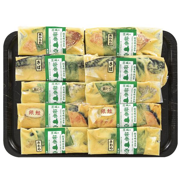 ■説明明治5年創業の〈西京漬の寺田屋〉。寺田屋特製の調味料に漬け込み、魚醤を加えることでなめらかな味わいに仕上げています。■商品詳細内容量：ぎんだら西京漬・銀鮭西京漬・サワラ西京漬・さば西京漬・赤魚西京漬 各2 計10賞味期限：冷凍で180...