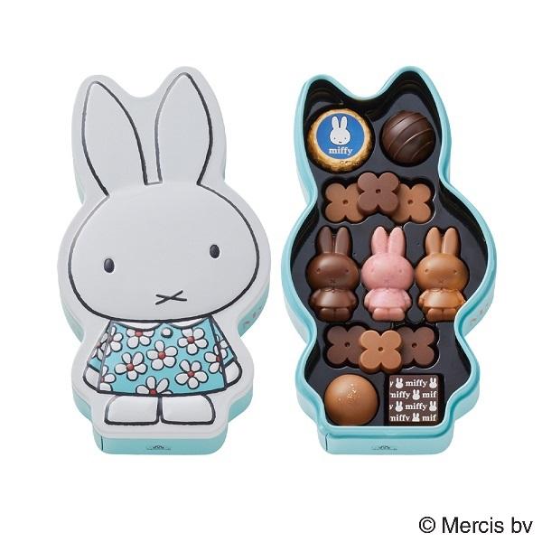 ■説明ミッフィーシルエットの立体エンボス缶に、ミッフィー型のチョコレートや、ミッフィーデザインのチョコレートなどを詰め合わせました。傍にずっと取って置きたくなるような愛らしい一品です。■商品詳細内容量：13個賞味期限：2026.04.30温...