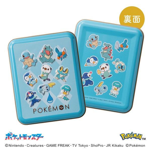 ■説明みずタイプの旅立ちの3匹のポケモンをデザインしたミニ缶にクランチチョコを詰め合わせました。■商品詳細内容量：３個賞味期限：2026年4月13日温度帯：常温便でお届けいたします。特定原材料：小麦・乳保存方法:常温商品記号:PV-4アルコ...