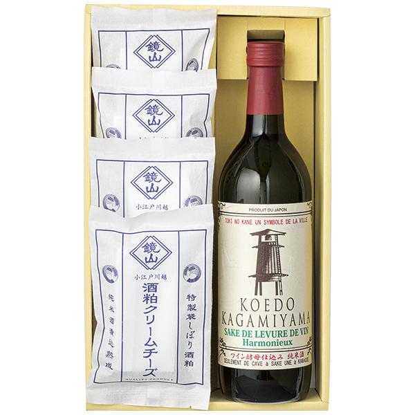 ■商品詳細内容量：ワイン酵母仕込み純米酒（甘口）720ml、鏡山酒粕クリームチーズ60g×4賞味期限：冷蔵で180日温度帯：冷蔵便でお届けいたします。特定原材料：乳　　　　　　　　　　　　　　　　　　　商品重量:1.5kg商品記号:006‐...