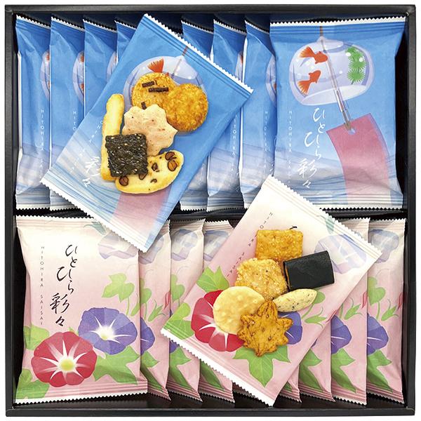 ■説明素材と焼き方にこだわったライトでヘルシーな味わい。米菓の世界に新風を吹きこんだ〈葵の倉〉の人気おかきです。■商品詳細内容量：一口サイズおかき、お煎餅 2種類 計20袋温度帯：常温便でお届けいたします。特定原材料：乳・小麦・落花生・えび...