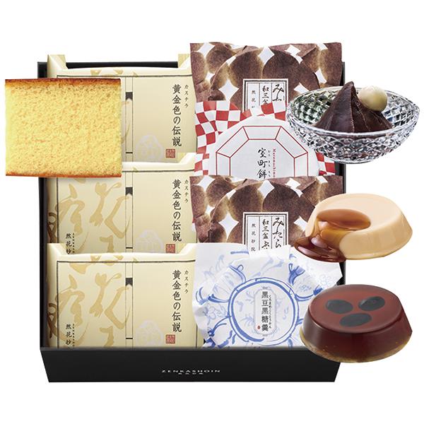 ■商品詳細内容量：カステラ一切れ×3、みたらしプリン×2、室町餅（あんこ＆餅）、黒豆黒糖羹温度帯：常温便でお届けいたします。特定原材料：小麦・卵・乳　　　　　　　　　　　　　　商品重量:0.7kg商品記号:064‐ZG‐20■お届け時期につ...
