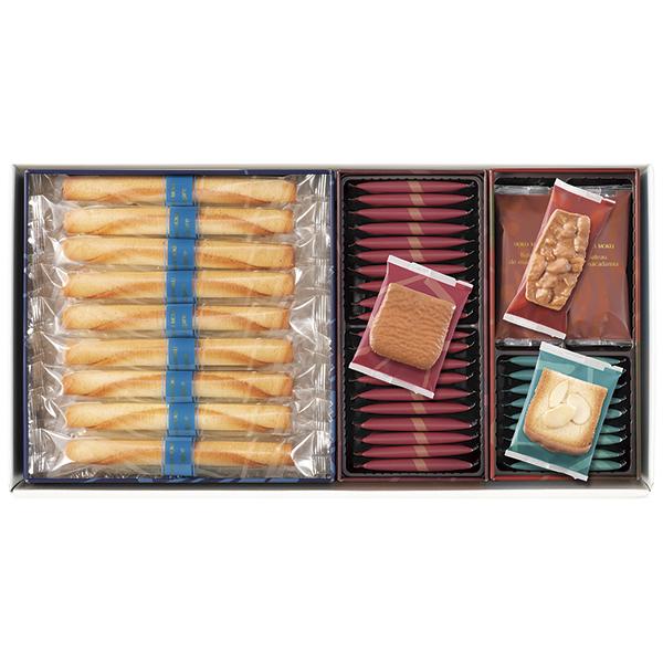 ■説明■商品詳細内容量：シガール×18本、ビエ オゥ ショコラオレ×20枚、ビエ オザマンド ショコラ×9枚、バトー ドゥ マカダミア×8枚温度帯：常温便でお届けいたします。特定原材料：小麦・卵・乳商品重量:1.2kg備考：カタログ掲載P5...
