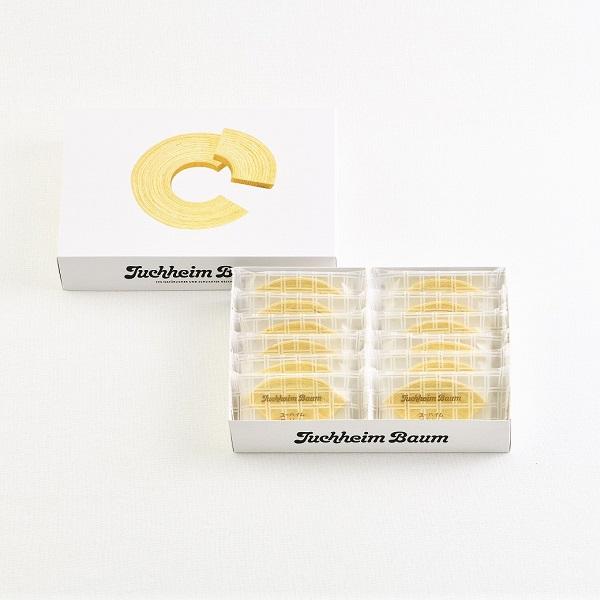 ■説明ユーハイムの看板商品「バウムクーヘン」を手軽に楽しめる大きさに切り分けました。　■商品詳細内容量：12個/箱を含む約585g賞味期限：製造日より60日温度帯：常温便でお届けいたします。特定原材料：小麦、卵、乳保存方法:高温多湿を避け常...