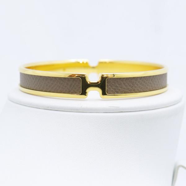 【ブランド】HERMES エルメス【商品名】HERMES エルメス ブレスレット OLYMPE オランプ ETOUPE エトゥープ ゴールド バングル アクセサリー 中古 美品 送料無料！！【商品番号】R8ka-896【素材】GP【サイズ】...