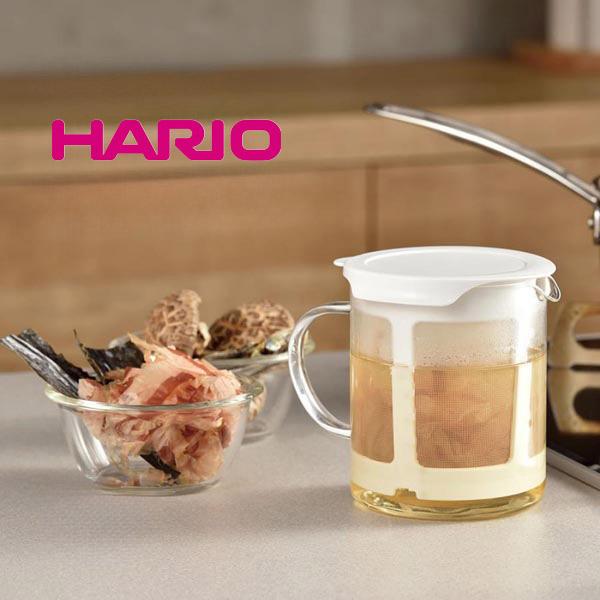 HARIO だしポット（DP-600-W）  ハリオ 出汁 カツオだし かつおだし カツオ かつお 鰹 昆布 ストレーナー キッチン用品 離乳食 調理器具 オリジナルレシピ付き 日本製爆買