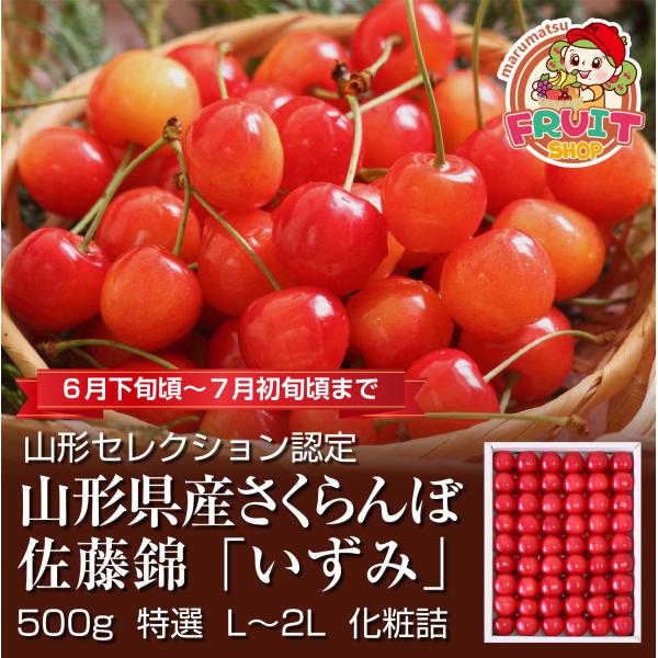 ●産地：山形県●品種：佐藤錦●内容量：手詰500g●等級：特選　L-2L限定●送料：無料(冷蔵便でのお届け)　※沖縄・一部離島は受付休止中です。●発送：6月下旬頃からご注文順に発送●当農園をご利用の方はクレジットカード、前払い（コンビニ郵便...
