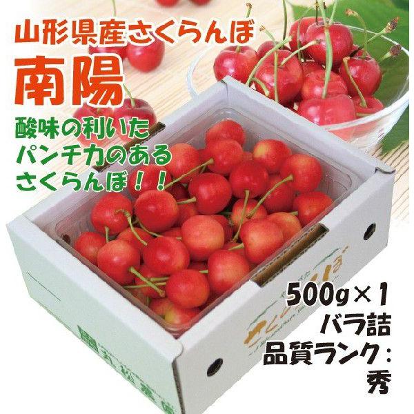 ●産地：山形県●品種：南陽●等級：秀2Lサイズ●内容量：500g×1パック●送料：無料 (冷蔵便でのお届け)　※沖縄、一部離島は受付休止中です。●発送：7月上旬頃から(〜7月中旬頃まで)ご注文順に発送。※当店をご利用の方は、クレジットカード...
