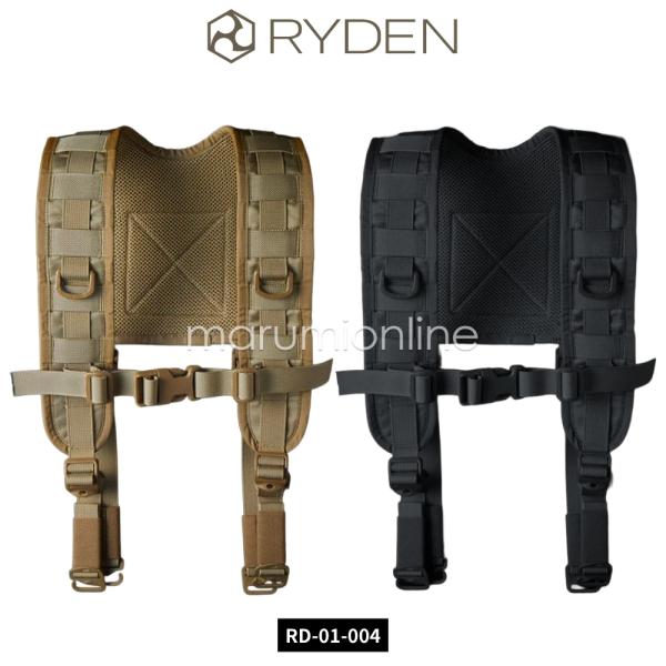 【ツールベルトパッドの機能を広げるサスペンダー】MoLLE System（モールシステム）を採用した、拡張性の高いデザイン。・高い耐久性を誇る、メイド・イン・ジャパンの高強力繊維「鎧布」RYDENのプラットフォーム、ポーチ、ホルダー類には世...