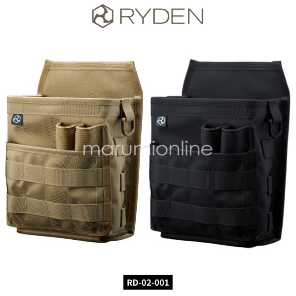 【軽量かつ頑丈。収納力抜群のツールポーチ】MoLLE System（モールシステム）を採用した、拡張性の高いデザイン。・高い耐久性を誇る、メイド・イン・ジャパンの高強力繊維「鎧布」RYDENのプラットフォーム、ポーチ、ホルダー類には世界最高...