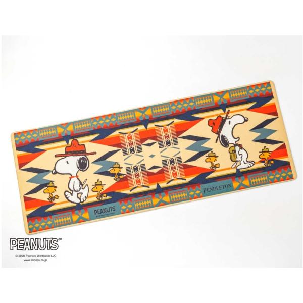 PENDLETON(ペンドルトン) / PWM Peanuts PVC ロングマット　19806157のご紹介です。PENDLETON ペンドルトン PEANUTS PVC キッチンロングマットはPENDLETONならではのネイティブデザイ...