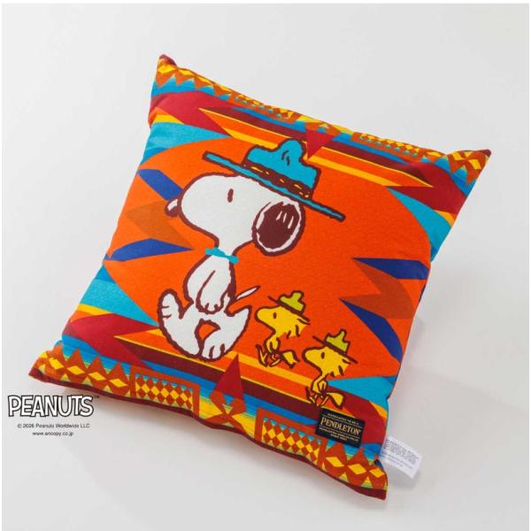PENDLETON(ペンドルトン) / ピーナッツ クッションカバー&amp;クッション付セット　6452-9055　col Fire Legendのご紹介です。PENDLETON ペンドルトン PEANUTS クッションカバー ファイヤー...