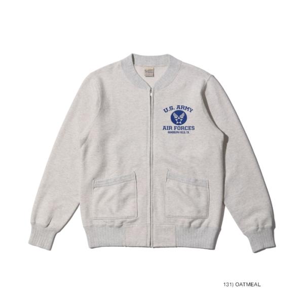 BUZZ RICKSON'S / SET-IN ZIP SWEAT SHIRTS U.S. ARMY AIR FORCES BR65601のご紹介です。各軍の兵士達は過酷な任務に備え、身体を鍛えることは必然であった。そんな時にループ状の裏起...