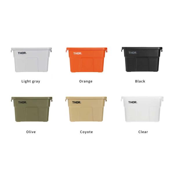 細かな物の収納に使い勝手のいいコンパクトなトートボックス。ステーショナリーや工具、アウドドアでは細かなギアやスパイスの収納にもご使用いただけます。THOR LARGE TOTE22Lの底面に4個、2段の最大8個収納可能です。※本製品は本体に...