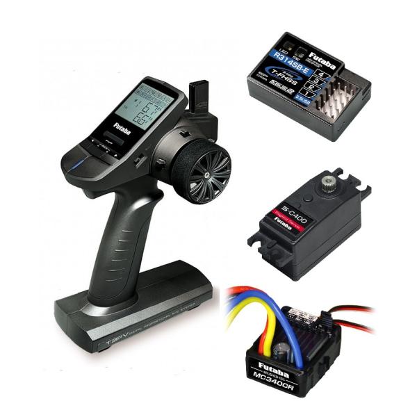 ■メーカー : 双葉電子■商品名 : T3PV+R314SB-Eアンテナレス受信機+MC340CRアンプ+S-C400サーボ付 (電動カー用セットセット)
