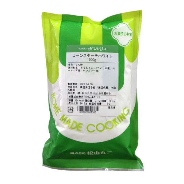 とうもろこしから作られた純白で無味無臭のさらさらとした澱粉です。他の澱粉に比べて吸湿性が低いので、ケーキやクッキーに少量加えると軽い感じに焼き上がります。その他、天ぷらの衣に少量入れるとカラッと揚がります。また、お料理のとろみをつけるのにも...