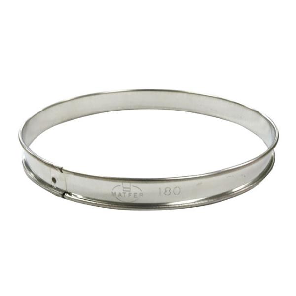 マトファー社製のタルトリングです生地が天板に直接触れるためしっかりと焼き色の付いたタルトができます！波型のタルト型とは一味違う、クラシックな雰囲気のタルトに仕上がります。タルト生地やガレットの焼成にご使用ください。