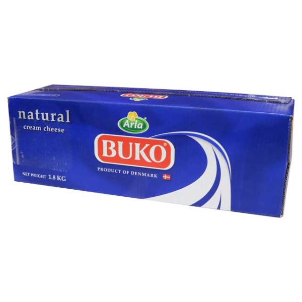 世界各国で「デンマーク産高品質クリームチーズ」のブランドとして親しまれる、BUKO(ブコ)のクリームチーズです。滑らかでクリーミー、コクがありミルクの風味が感じられます。酸味のあるあっさりしたナチュラルチーズです。