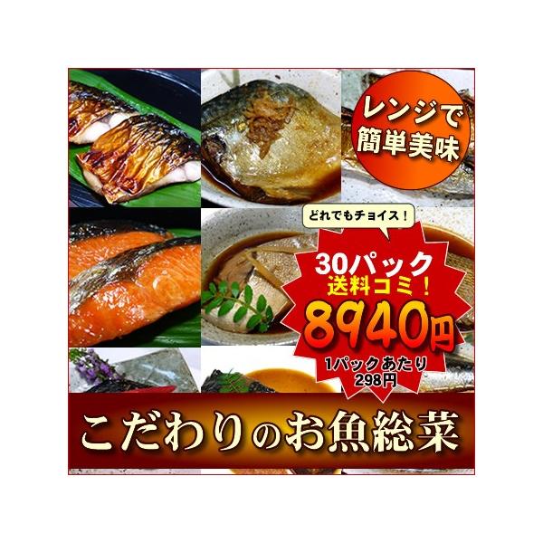 美味しいお魚の総菜手作り　お総菜　一人用　真空パック　お弁当　レンジ 【魚種は店長お任せとなります】完売しているものがございますので、＊さわらの西京焼き＊銀鮭塩こうじ焼き＊サバの塩焼き＊天然紅鮭の塩焼き＊カラスカレイの煮付けの5種類を各6パ...