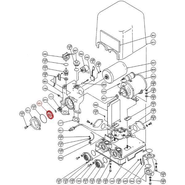 【発売日：2023年05月29日】■32HPA5.75用メンテナンス部品ポンプ仕様：HPAシリーズ、32口径（ｍｍ）、50hz、出力0.75kW、三相・部品番号021(展開図の赤い部分です)・代金引換ではご注文になれません。・納期都合などに...