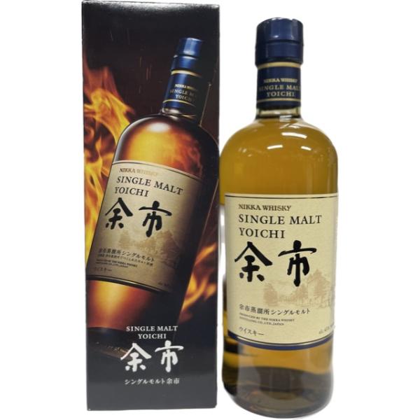 シングルモルト余市　700ｍｌ　ニッカウヰスキー  アサヒビール株式会社　国産ウイスキー　原料：モルト アルコール：45％創業者・竹鶴政孝がウイスキーづくりの理想の地として選んだ、北海道　余市。重厚で力強く、複雑で深みのある味わいのシングル...