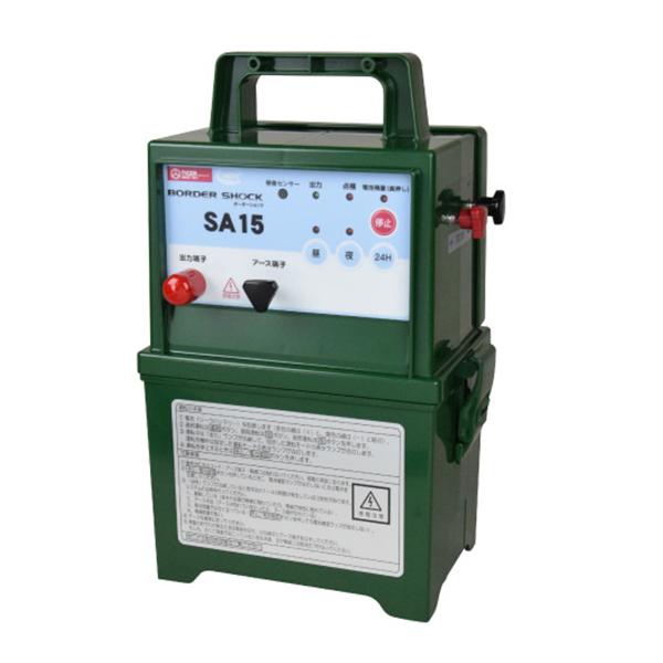 特徴 / 電池タイプ使用環境 / 防雨型(IPX5相当)最大有効さく線距離(m) / 1500出力電圧(V) / 9000運転モード / 連続・昼・夜電源 / DC12V幅×奥行×高さ(mm) / 250×170×365本体重量(kg) /...