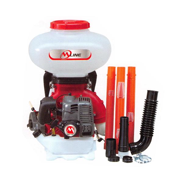 特徴 / エントリーモデル寸法(長×幅×高)(mm) / 400×535×790質量(kg) / 11.9粒剤・粉剤タンク容量 / 26エンジン排気量(cm3) / 60.9最大吐出量(kg/min) / 30標準付属管 / 新流し多口噴頭...