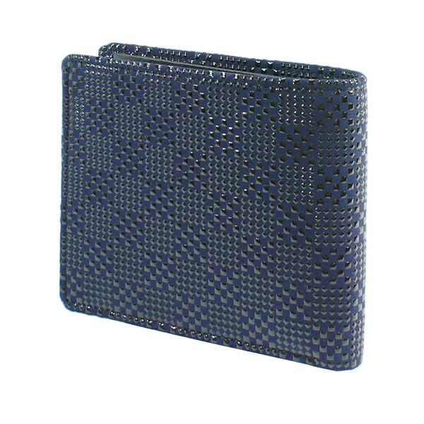 印伝 甲州印伝 印傳屋 上原勇七 財布 二つ折り財布 2006 ひょうたん 黒地×白漆 鹿革 本革 レザー 和柄 ブランド 冬物 冬ギフト クリスマス 贈り物 YM01 印傳屋（INDEN-YA） 印伝 甲州印伝 上原勇七 財布 二つ折り財布 印伝