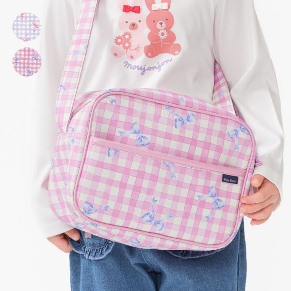 入園・入学準備品！ ショルダータイプの通園バック・幼稚園バック。 ギンガムチェック柄にリボンの総柄が可愛い！ 内側にポケットがあります！ 【アイテム】 雑貨 カジュアル お洒落 オシャレ かわいい 可愛い 普段着 デイリーウェア お出かけ ...