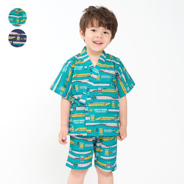 夏の風物詩の甚平が今年も入荷しました！ 男の子が大好きな電車柄！ 毎シーズン大人気のJRコラボシリーズです！ JR東日本、JR西日本商品化許諾済み商品です。 人気の新幹線のこまち、はやぶさ、ドクターイエローの総柄甚平。 涼しく着られる甚平は...