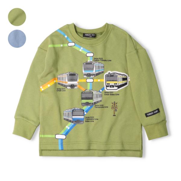 男の子が大好きな電車！ 毎シーズン大人気のJRコラボシリーズです！ 関東地区を走るJRの在来線の山手線、総武線、京浜東北線、中央線、総武本線横須賀線のプリント入り！ 総武線はアップリケになっています！ 路線図風のプリントもポイントになってい...