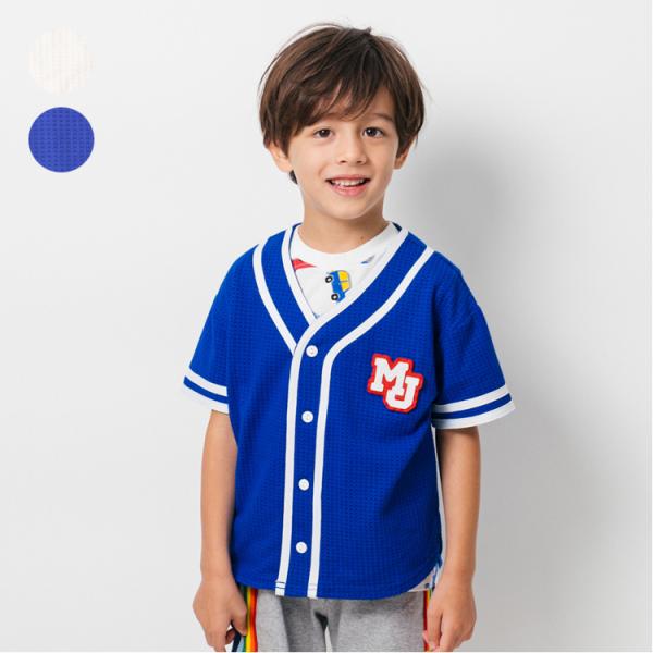 格子柄ジャガードのベースボールシャツ。 胸にワッペン付で、スポーティーなイメージ。 ＵＶカット加工付で、機能的なアイテム。 【アイテム】トップス  カジュアル お洒落 オシャレ かっこいい かわいい 可愛い 普段着 デイリーウェア お出かけ...