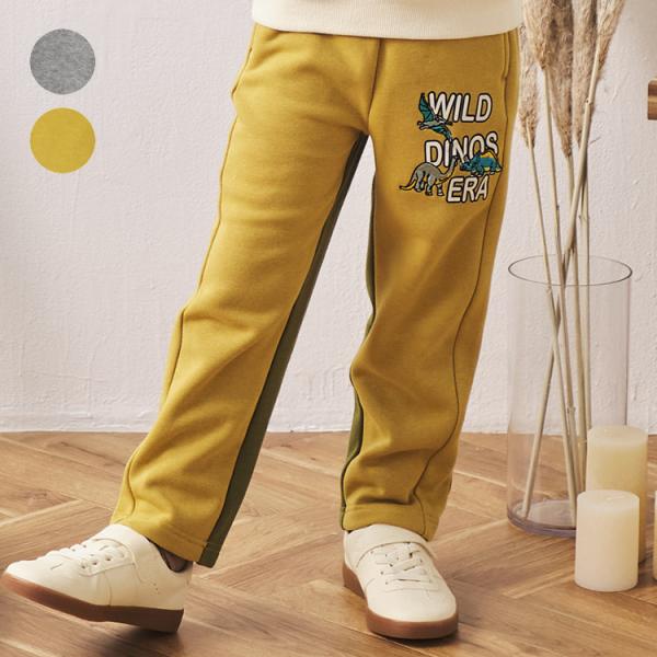 毎年大人気の爆温裏起毛、裏シャギー素材！ 裏起毛素材よりも裏の毛足が長いのが特徴です。 あったかく、柔らか素材、そして肌触りも良いのがポイント！ ロゴのプリントに恐竜の刺繍入り。 前後配色のデザインもコーディネートのアクセントになる暖か長パ...