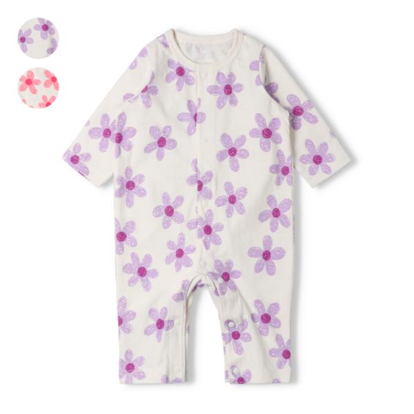 ネットショップと専門店などでの販売の限定のアイテム！ 直営店では直営オンラインショップ「こどもの森e-shop」各店のみでの販売になります。 【直営実店舗での販売はありません。】 手描き風のお花柄の総柄プリントが可愛い！ Tシャツ、天竺素材...