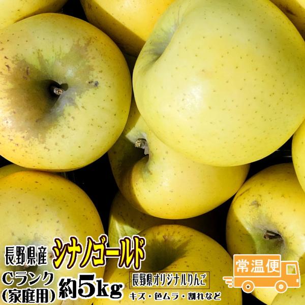■発送予定：11月中旬頃〜3月中旬【配送】ヤマトまたは ゆうパック 常温便・送料無料【荷姿】ダンボール箱（白箱）・モールドパック詰【内容量】約５kg　14玉〜18玉入り　長野県産【シナノゴールド】★果皮は黄色。そばかすだらけのカワイイ姿。　...