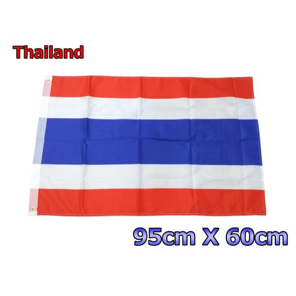 タイ国旗 トン・トライロング 大型フラッグ 5号サイズ異国情緒あふれるデザインで、タイの魅力を身近に感じられる大型フラッグです。・商品詳細サイズ：5号サイズ（約95cm X 60cm）素材：ポリエステル・特徴歴史：1917年に制定されたトン...