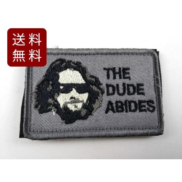 The Dude abides ミリタリー向けワッペン 裏面がマジックテープになっています。本体側がギザギザです。ベースを縫い付けて使用できます。サイズ：約7.5cm x 5cm3枚めの写真はイメージです。商品とは異なる場合がございます。ス...