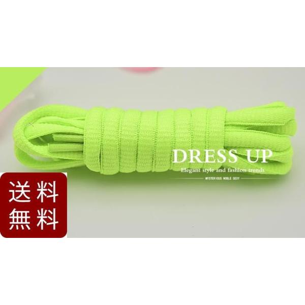 シューレース 1足分120cmなので、ローカットのスニーカー向けです。長さ：約120cmカラー：蛍光グリーン材料：ポリエステル１足分（2本セット）パッケージ等はございません。※見本のスニーカーは使用イメージです（色、長さが異なる場合がござい...