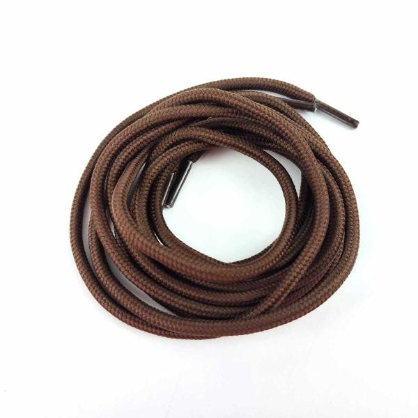 靴紐 シューレース 丸タイプ 1足分2本入り使いやすさとおしゃれを兼ね備えたブラウンの丸タイプシューレース。・商品詳細カラー：ブラウン長さ：約120cm太さ：約3mm内容：1足分（2本セット）・特徴適用：ローカットスニーカーに最適な長さで、...