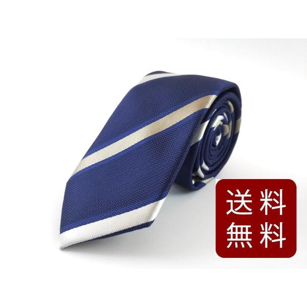 ナロータイ 細ネクタイカラー：ストライプ ネイビーサイズ：全長約143cm最大幅：約6cmシンプルなデザインなので首元にピタっとお洒落で洗練された印象を添えることができます。落ち着きを与えるネイビーは、ビジネスにプライベートに活躍してくれま...