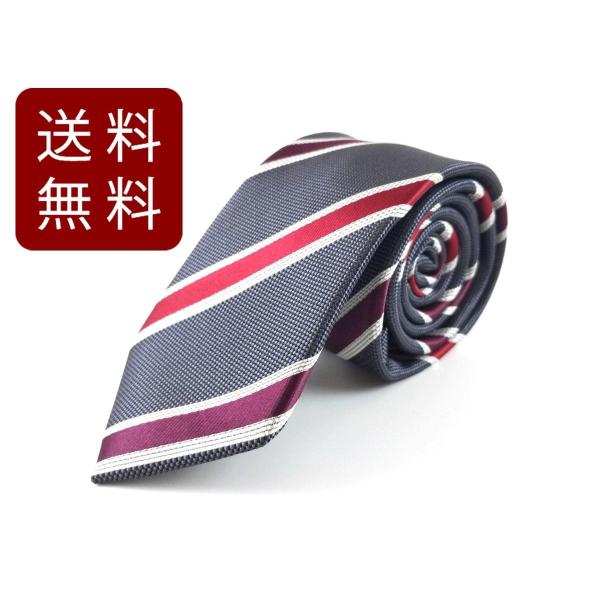 ナロータイ 細ネクタイカラー：グレーXレッドサイズ：全長約143cm最大幅：約6cmシンプルなデザインなので首元にピタっお洒落で洗練された印象を添えることができます。落ち着きを感じさせる明る過ぎないグレーとレッドの組み合わせは、ビジネスにプ...